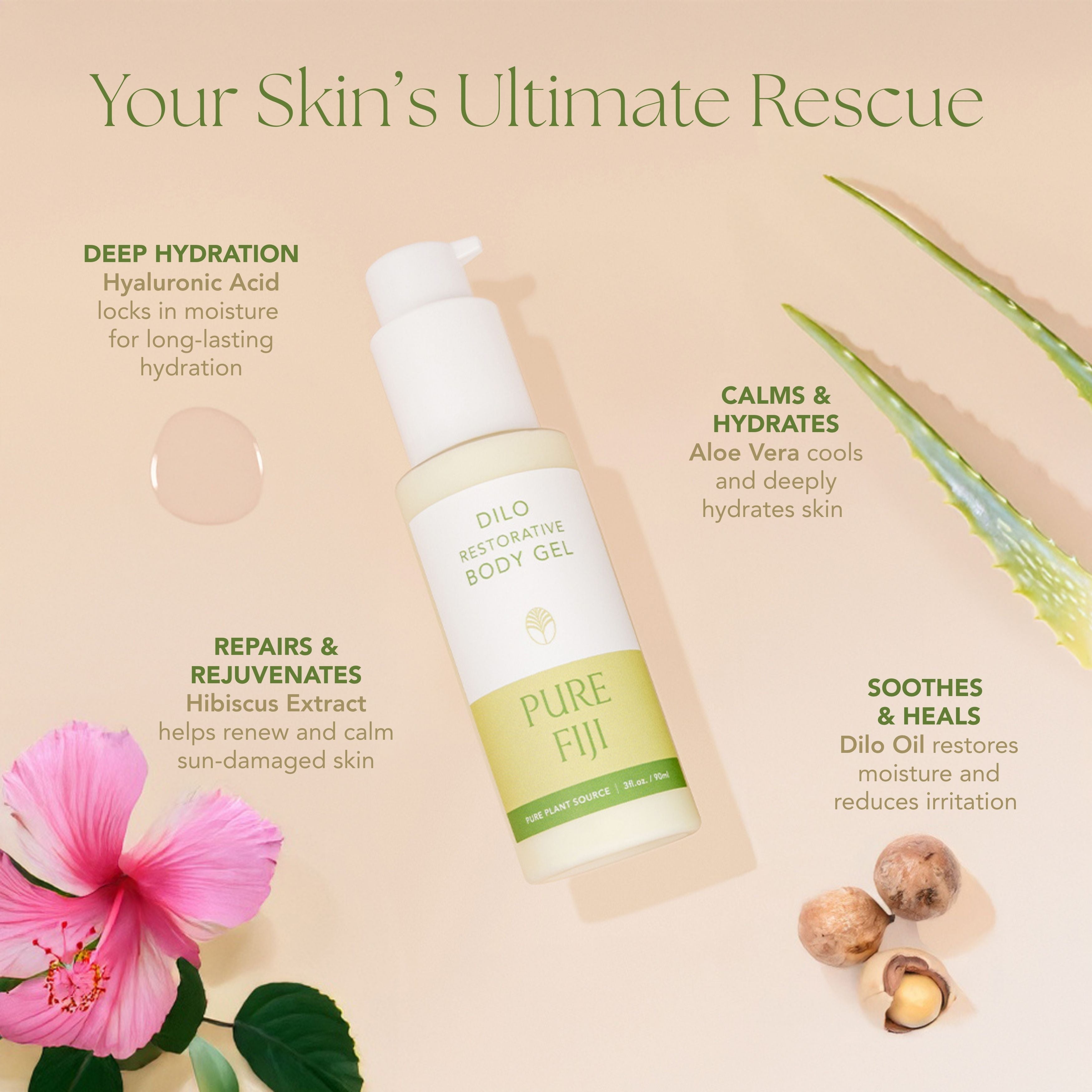 Dilo Restorative Body Gel (7.7oz/230ml) – Pure Fiji US Store